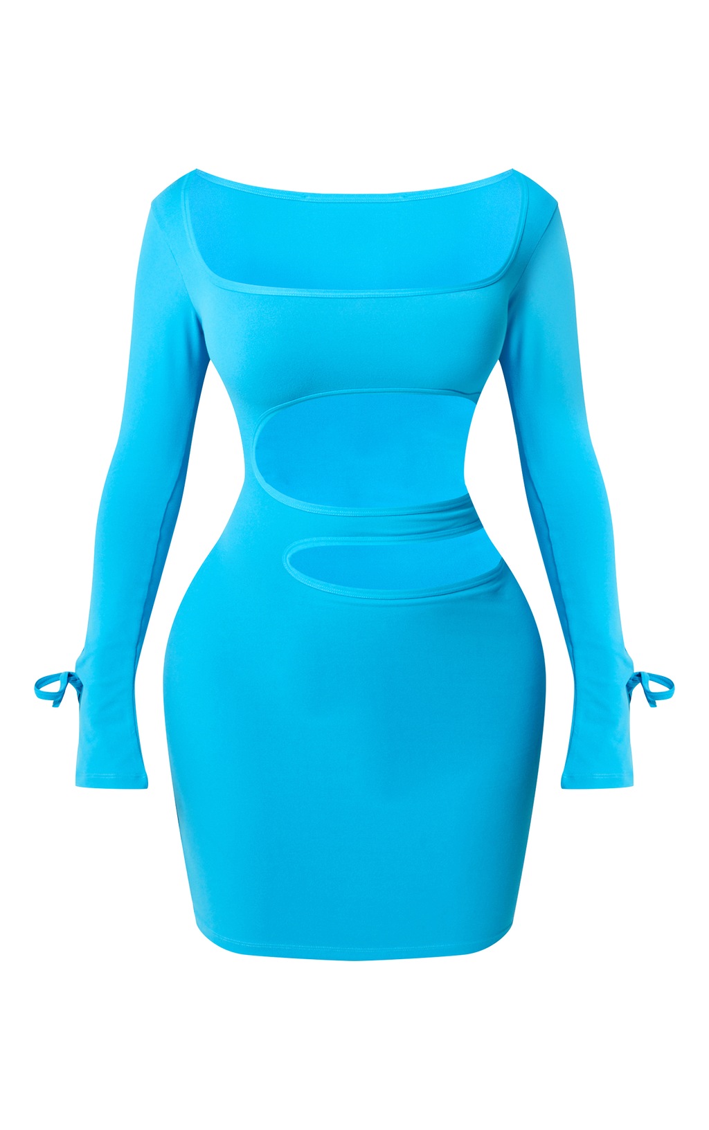 Shape Bright Blue Sculpted Cut Out Mini Dress | Shape ...