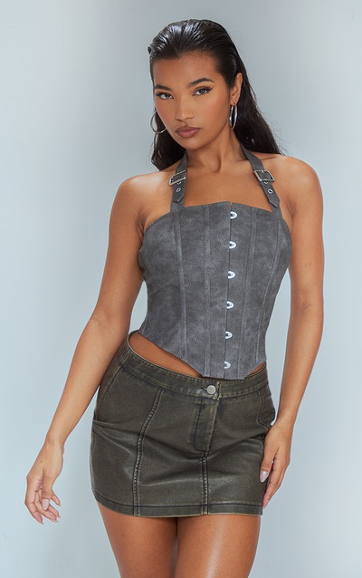 Black Corsets | PrettyLittleThing