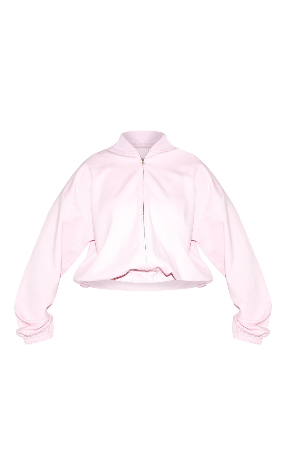 Pink Embroidered Interlock Bomber | Athleisure | PLT USA