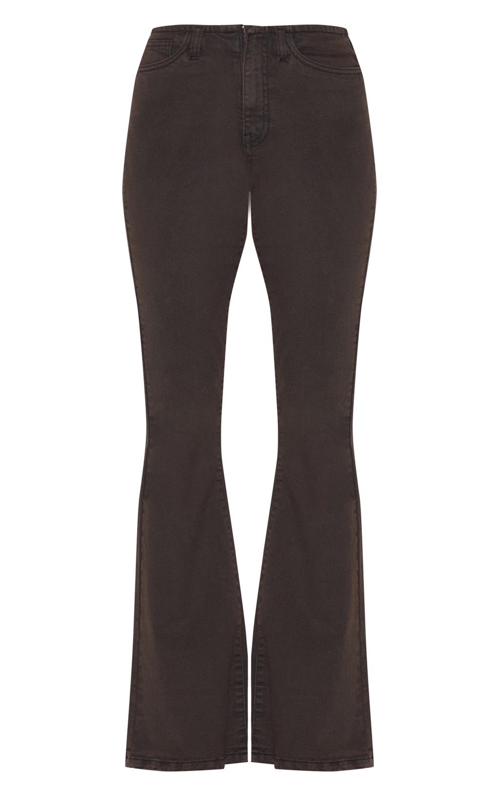 Dark Chocolate Low Rise Invisible Waistband Stretch Flares | Denim ...