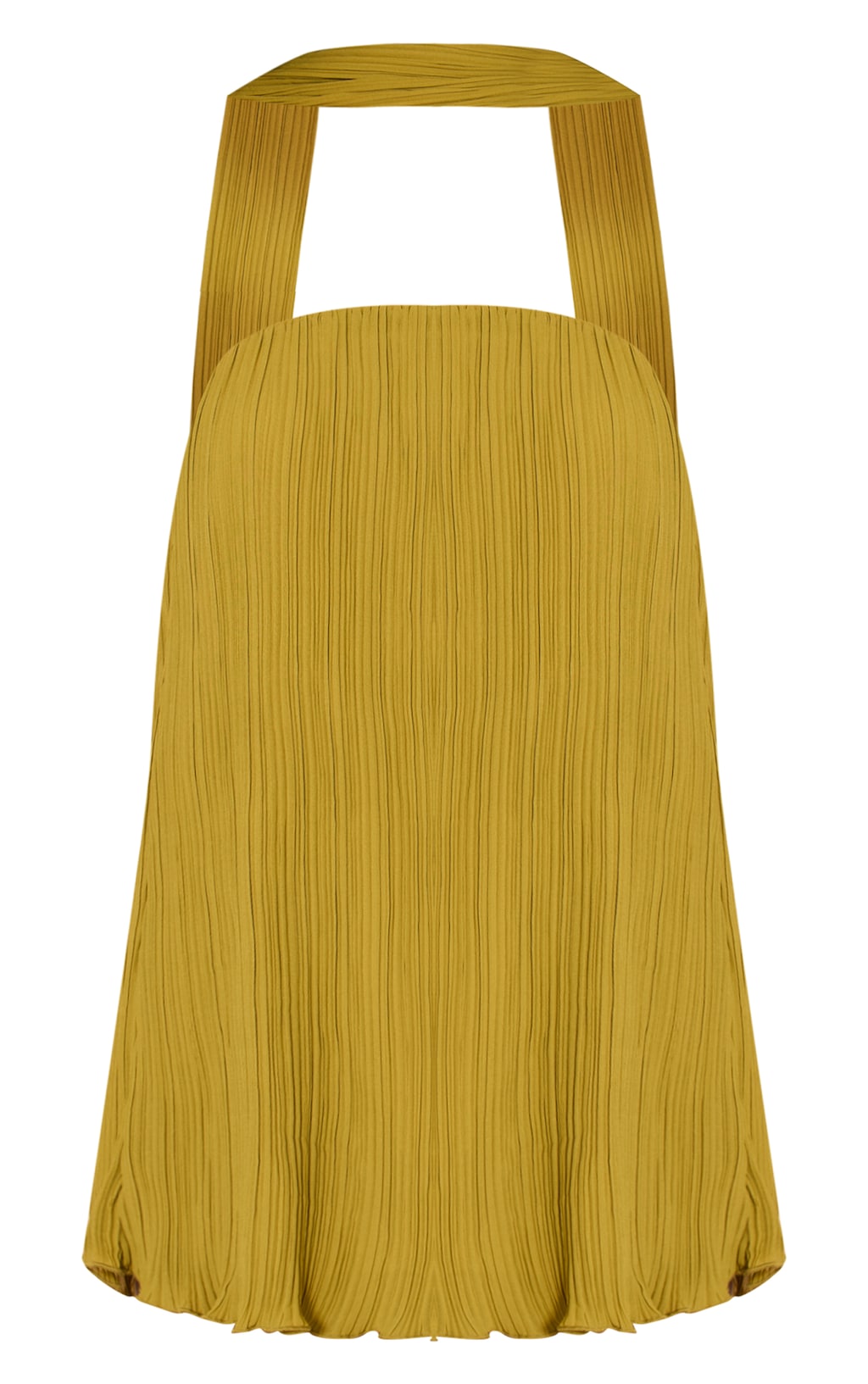 Olive Chiffon Bandeau Neck Scarf Detail Long Top | Tops ...