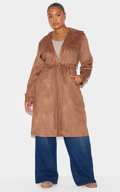 Brown suede jackets | PrettyLittleThing