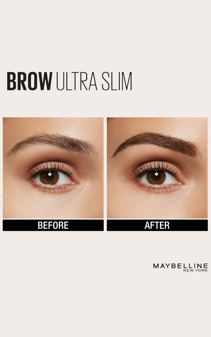 Maybelline Brow Ultra Slim Defining Fuller Brows Pencil 06 Black Brown ...