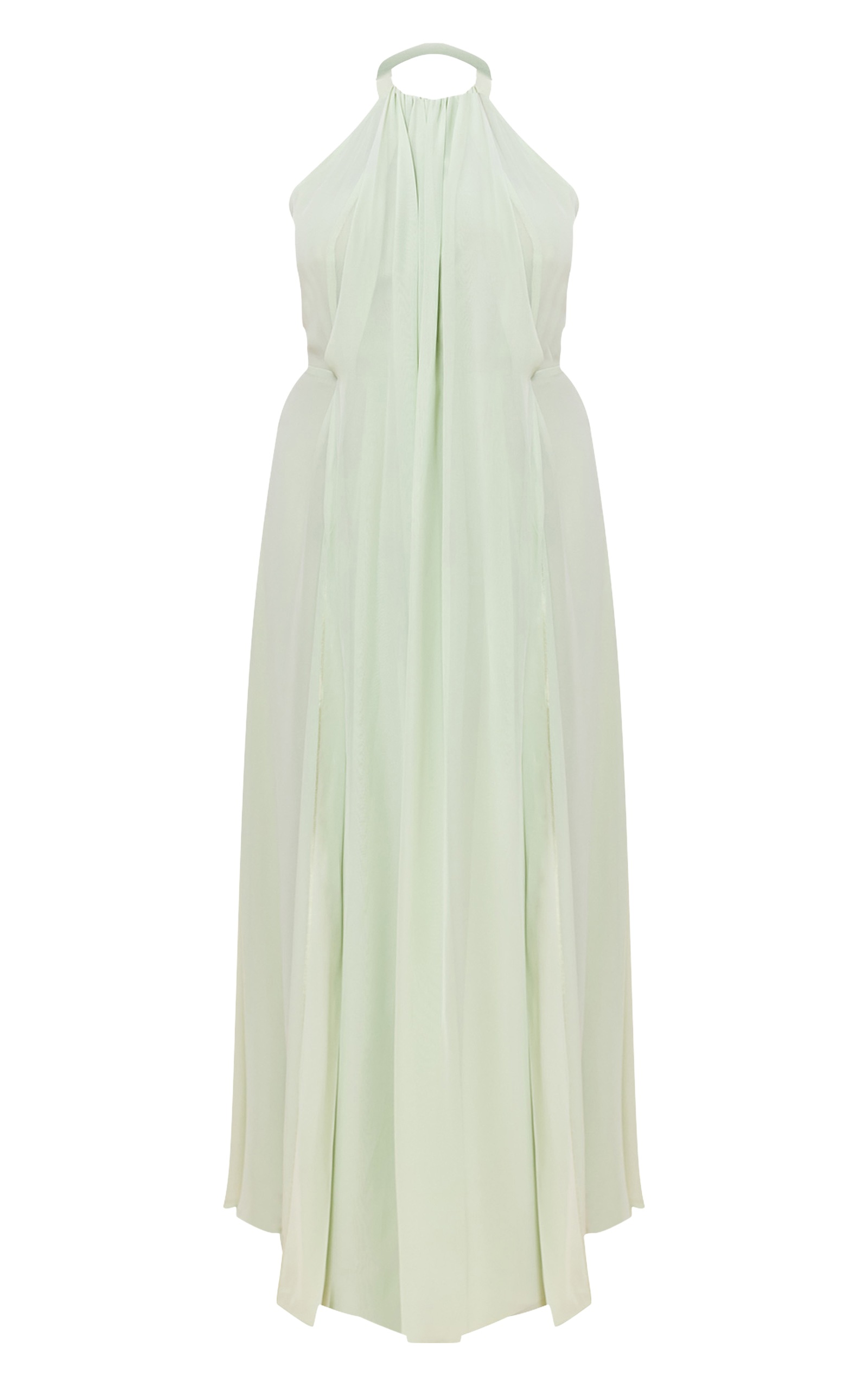 Plus Lime Chiffon Extreme Pleated Maxi Dress | Plus Size ...