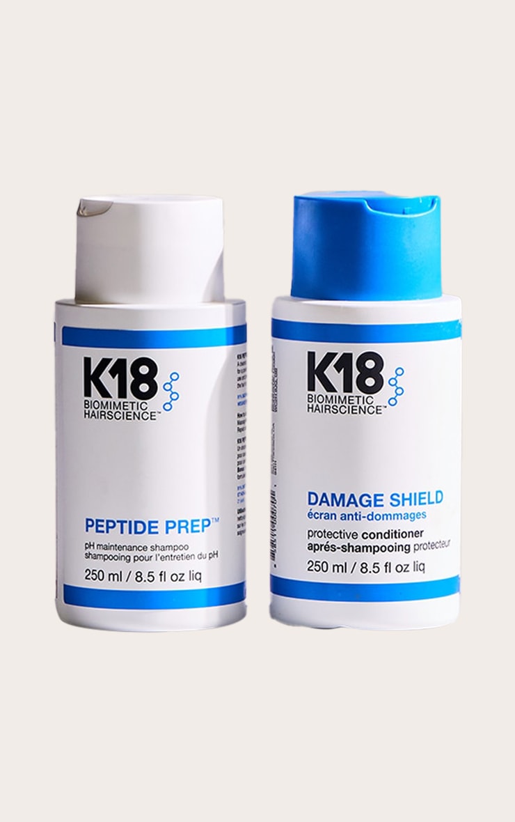 K18 Peptide Prep Shampoo & Damage Shield Conditioner Bundle (Worth £78 ...
