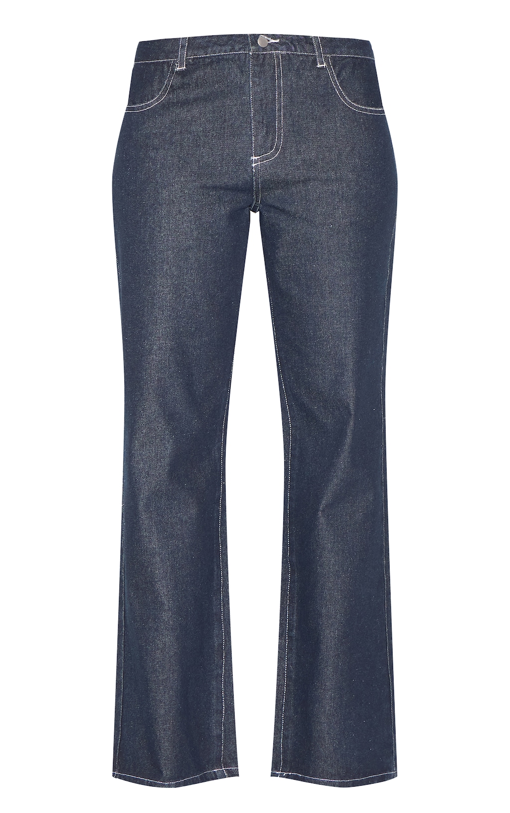 Raw Indigo Wash Mid Waist Straight Leg Jeans | Denim ...