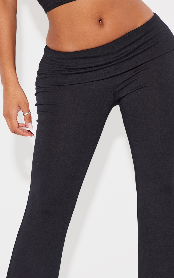 Shape Black Contour Foldover Waist Flare Pants | Shape ...