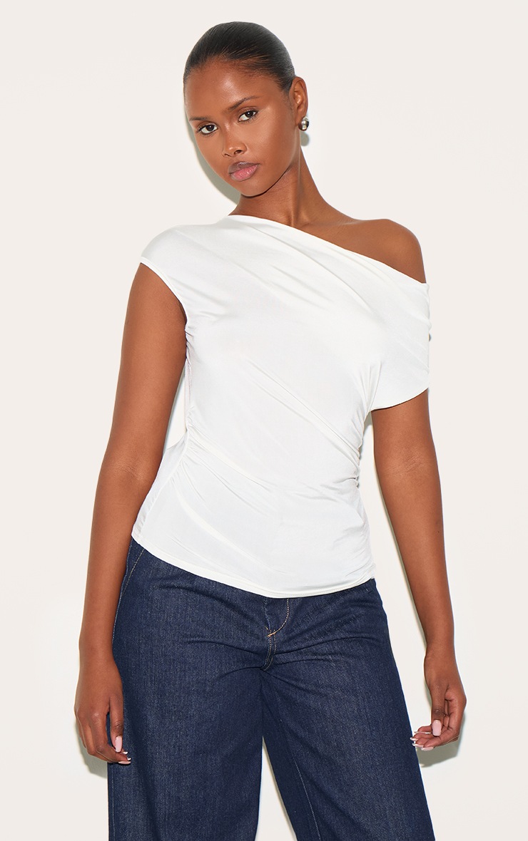 One Shoulder Tops | One Sleeve Tops | PrettyLittleThing