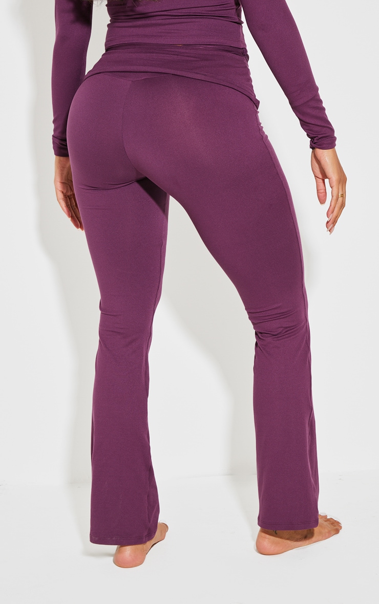 Shape Plum Stretch Sculpted Foldover Waist Trousers | Shape | PLT