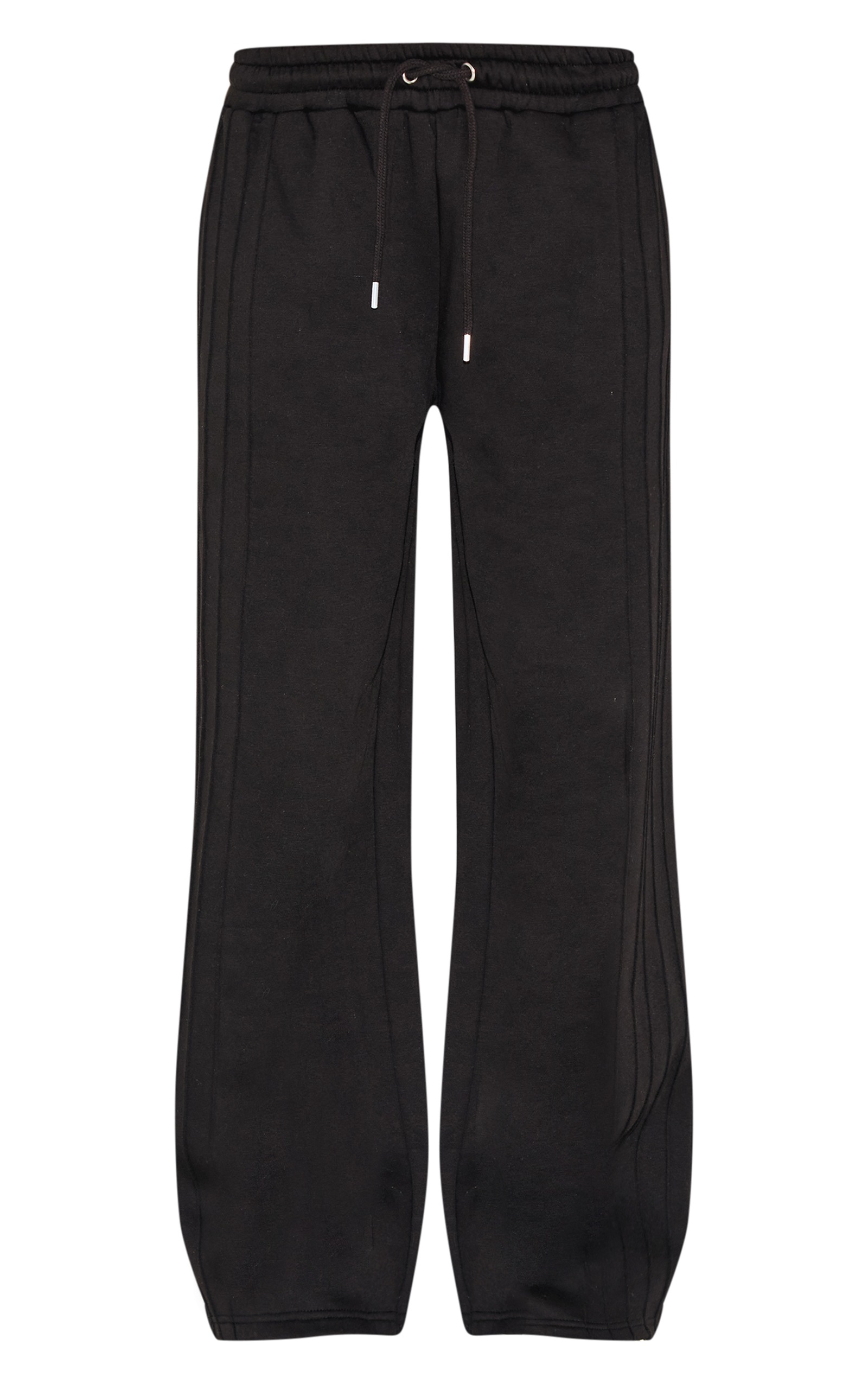 Black Seam Detail Sweat Wide Leg Sweatpants | Athleisure ...
