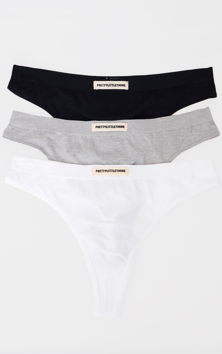 PLT Lot De 3 Strings Multicolore À Badge | Lingerie & Pyjamas ...