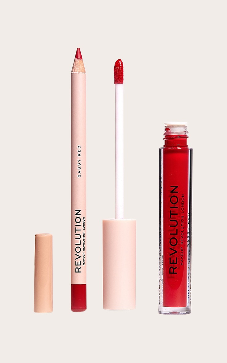 Makeup Revolution Lip Contour Kit Sassy Red | Beauty | PLT