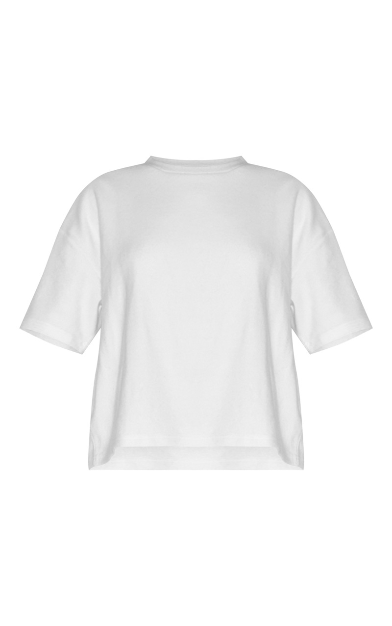 Cream Soft Touch Boxy T-shirt | Sweat | PrettyLittleThing