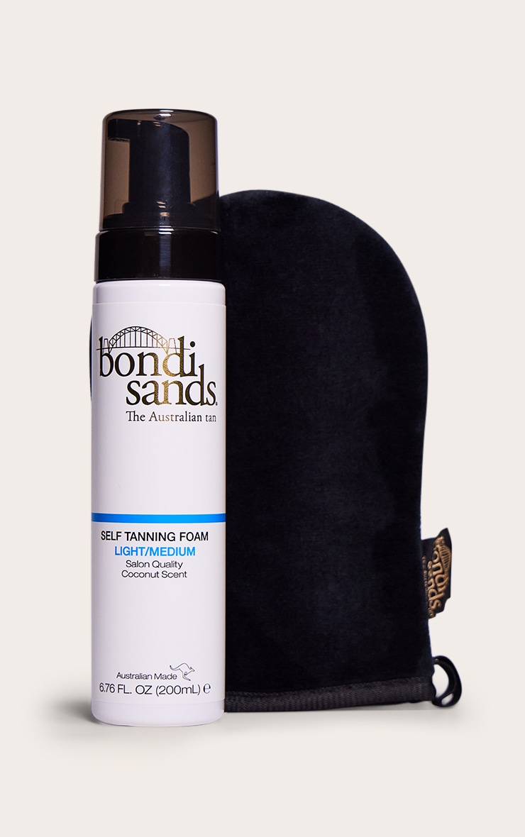 Bondi Sands Self Tanning Foam Light Medium & Application Mitt Set ...