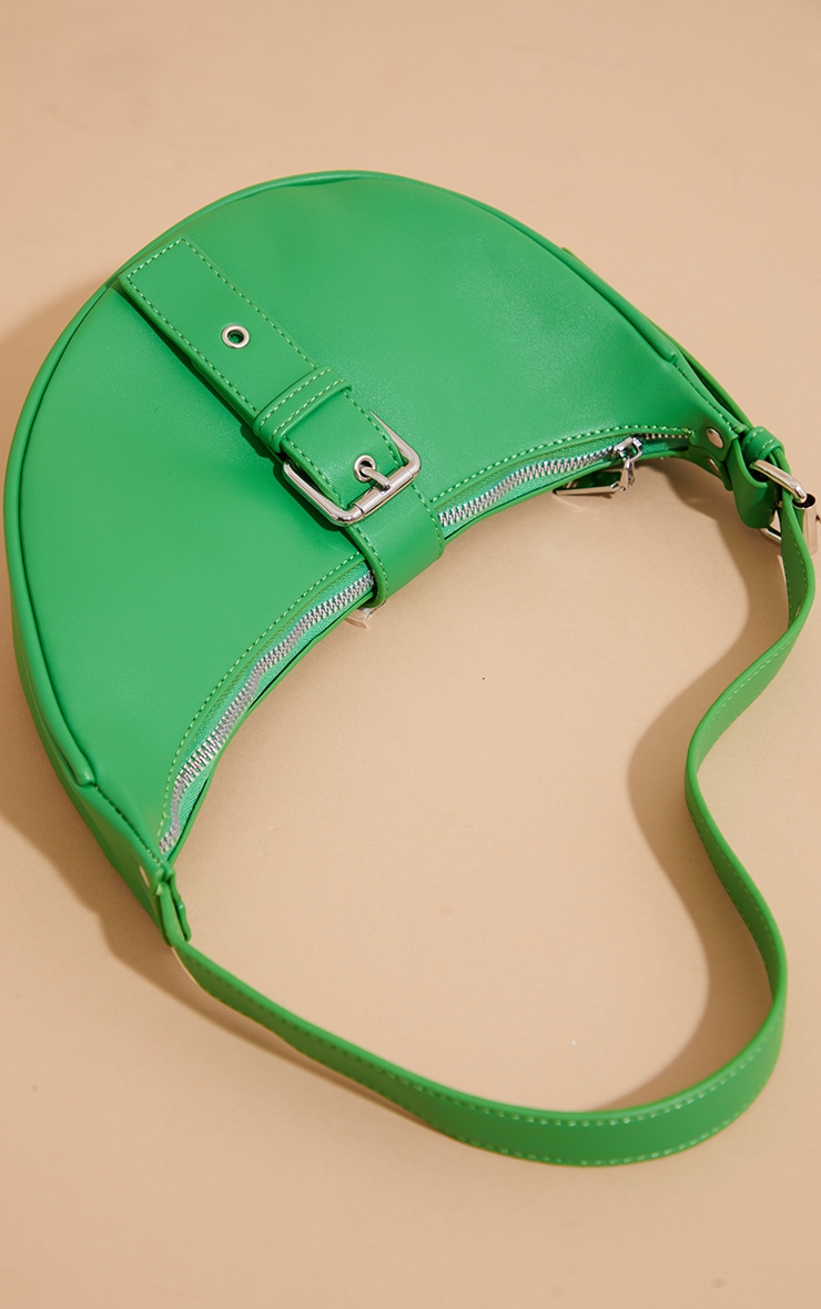 Green Half Moon Buckle Shoulder Bag | PrettyLittleThing