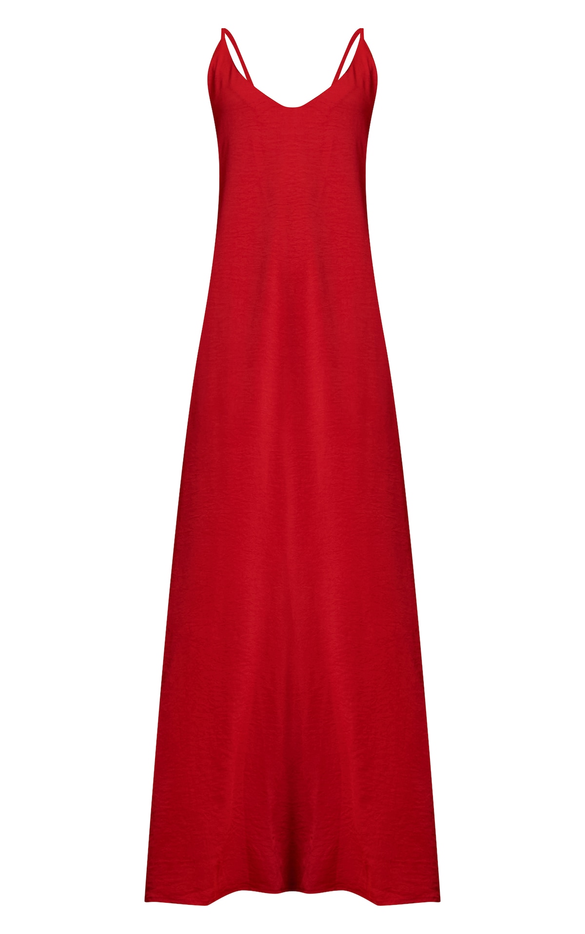 Deep Red Floaty Woven Low Back Maxi Dress | Dresses | PrettyLittleThing AUS