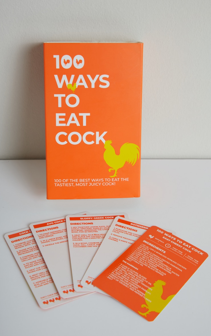 100 Ways To Eat Cock Recipe Cards Prettylittlething Il