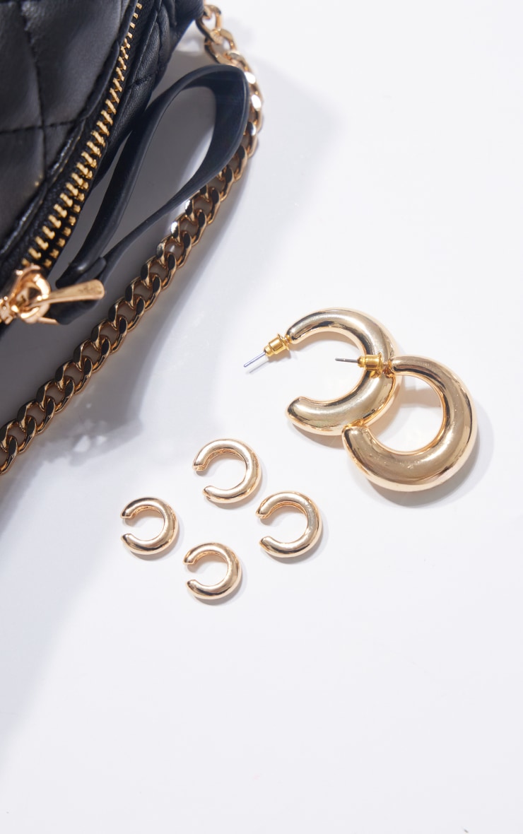 Gold Earring Pack | PrettyLittleThing CA