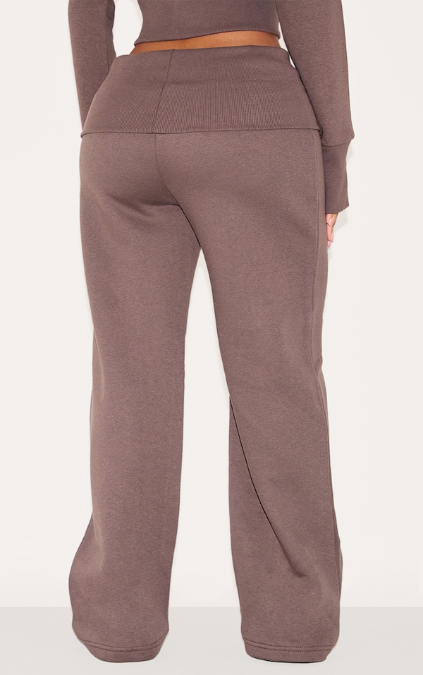 Shape Charcoal Foldover Waist Flare Track Pants | Shape ...