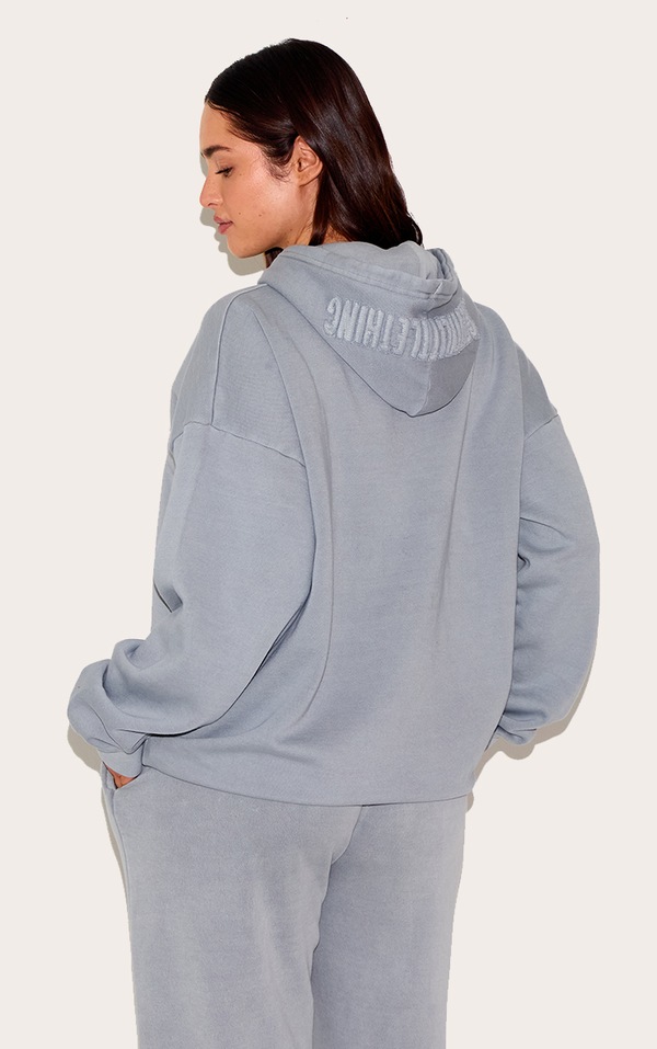 PRETTYLITTLETHING Shape Grey Hoodie | Shape | PrettyLittleThing