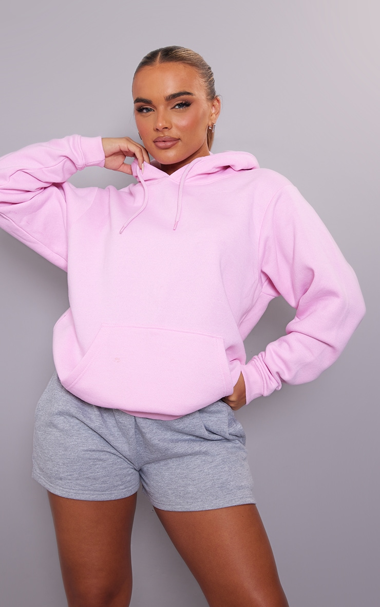 Hoodie En Sweat Rose Tendre Oversize | Athleisure | PLT FR