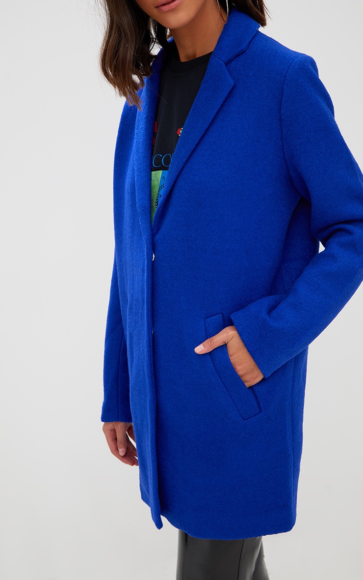 Cobalt Wool Coat. Coats & Jackets | PrettyLittleThing USA
