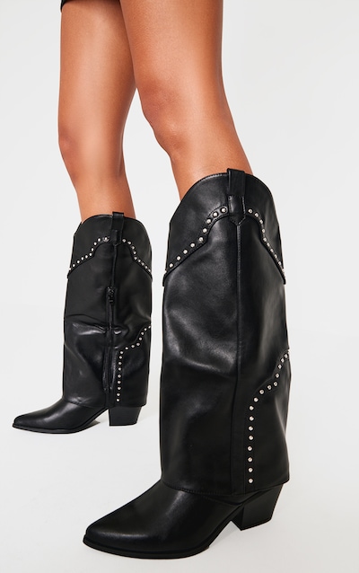 Fold Over Boots | PrettyLittleThing