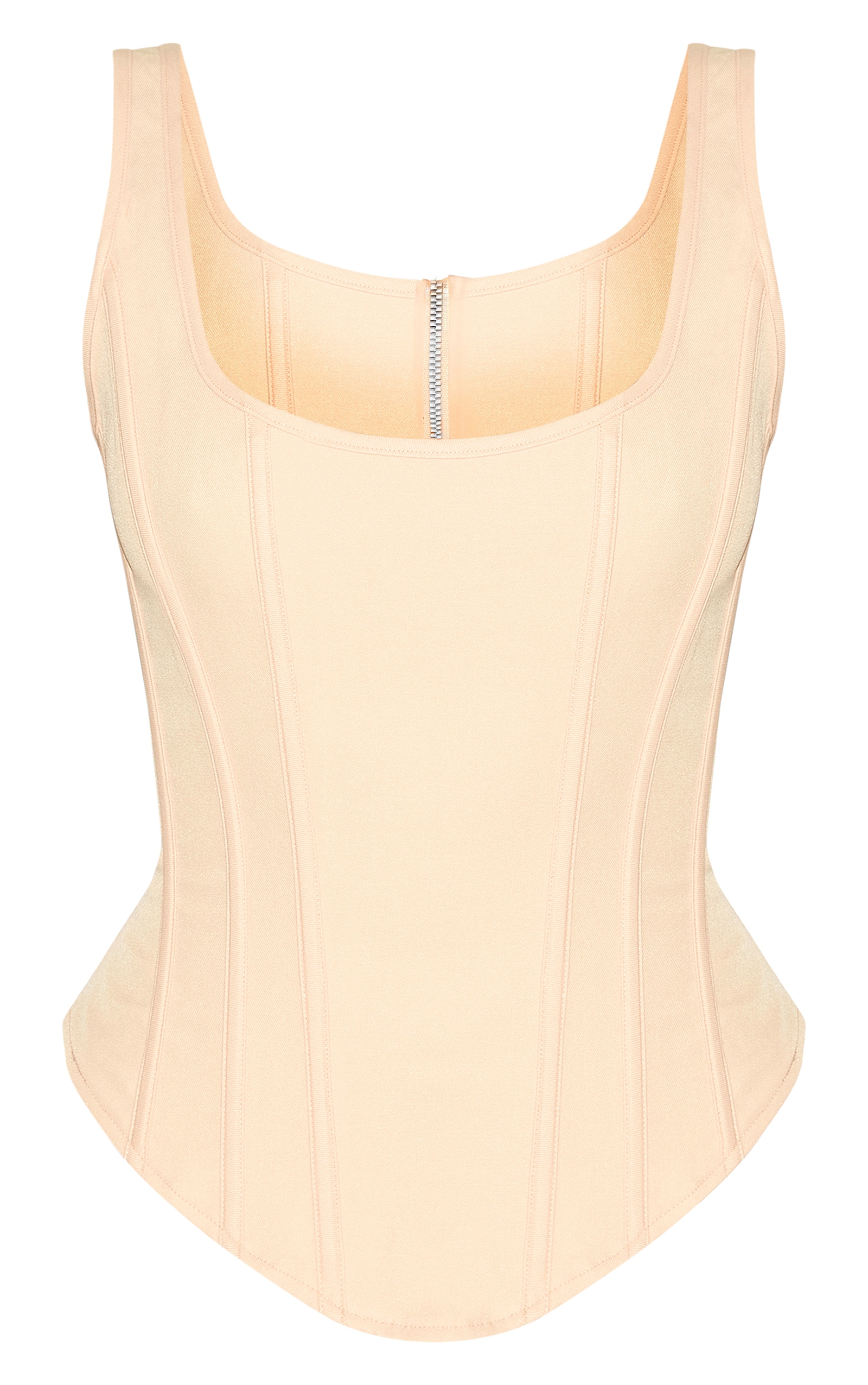 Lemon Boned Dip Hem Longline Corset | Tops | PLT AUS