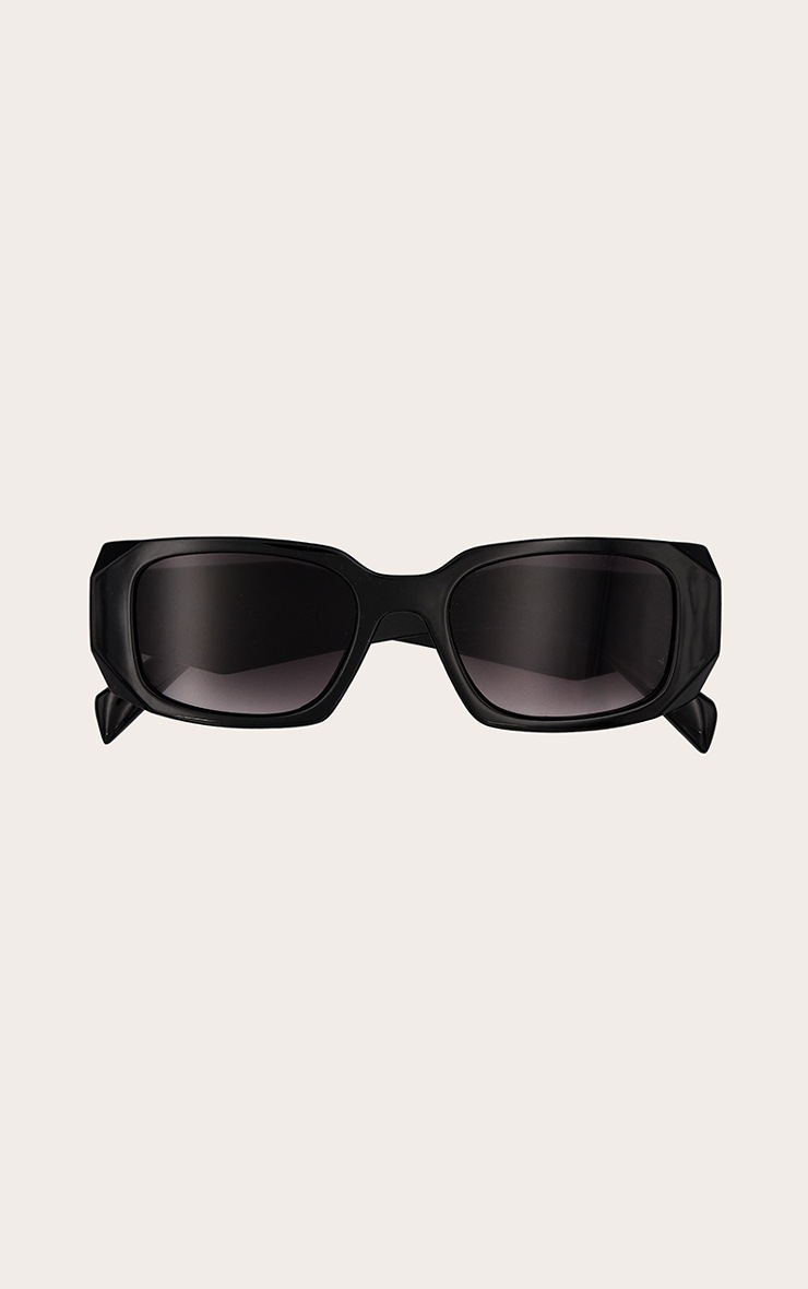 Black Diamond Detail Rectangular Frame Sunglasses | Accessories ...
