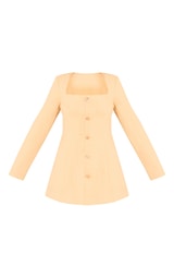 Shape Butter Yellow Tailored Hammered Mini Dress | Shape ...