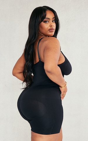 Plus Black Shapewear Unitard | Plus Size | PrettyLittleThing USA