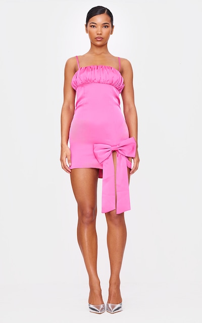 Pink satin dresses | PrettyLittleThing