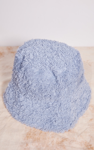Blue Teddy Bucket Hat | Accessories | PrettyLittleThing USA