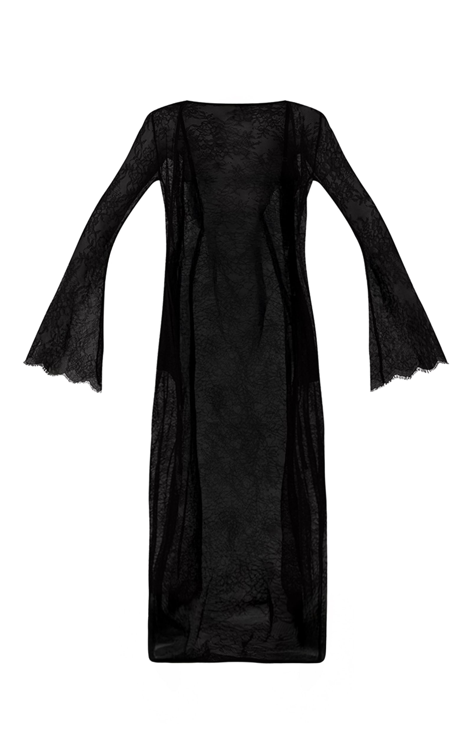 Black Lace Maxi Robe | Lingerie & Nightwear | PLT IRE