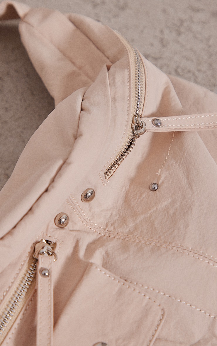 Stone Textured Nylon Zip Cross Body Bag | Accessories | PLT USA