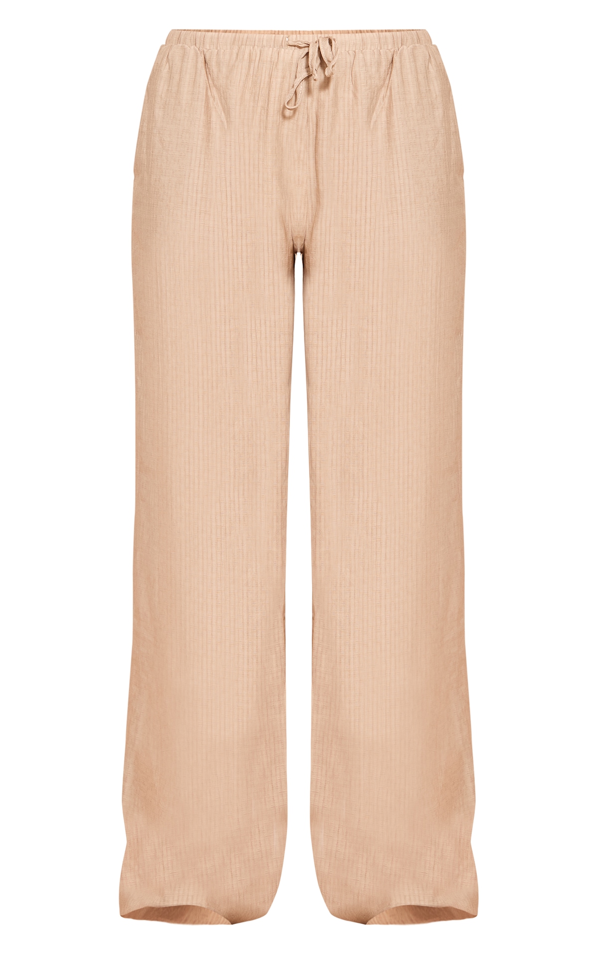 Stone Stripe Woven Drawstring Wide Leg Trouser | Co-ords | PLT