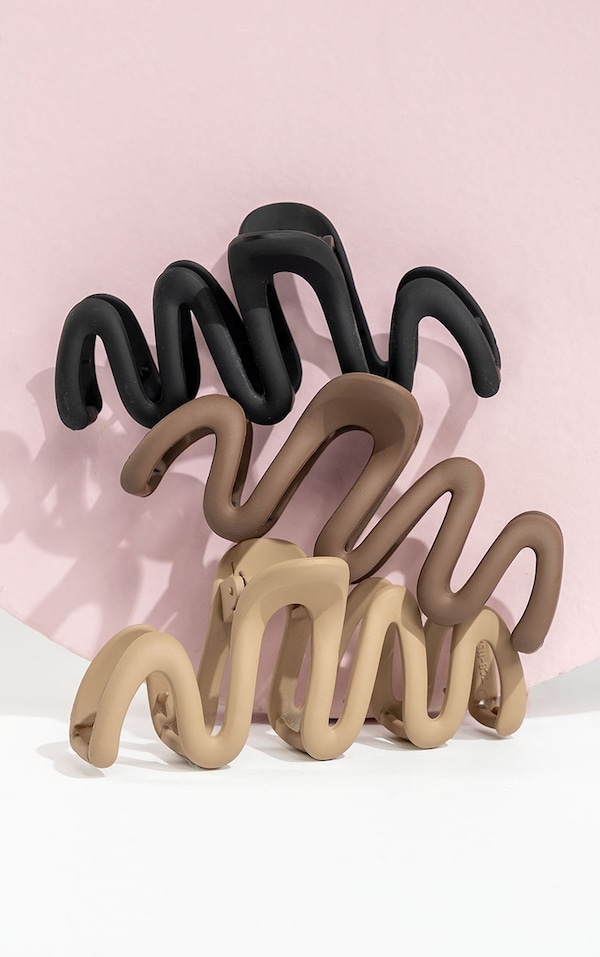 Brushworks Wave Claw Clips - 3 Pack | Beauty | PLT