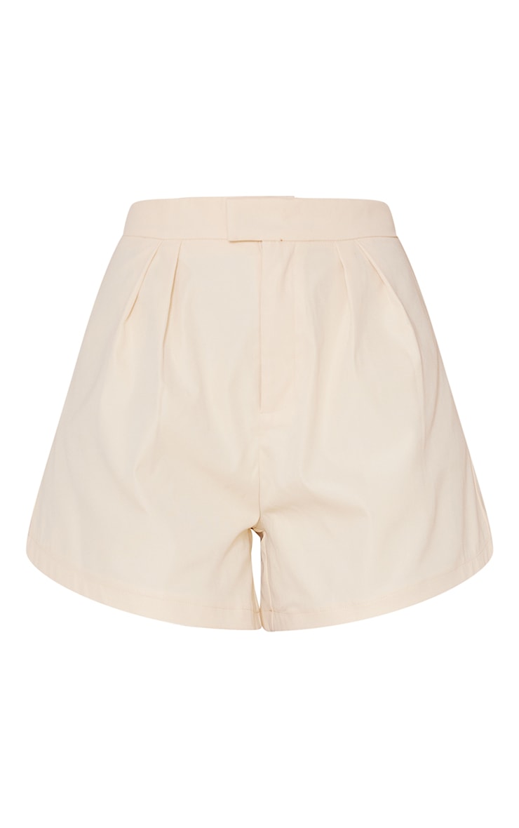 Tall Cream Tailored Shorts | Tall | PrettyLittleThing QA