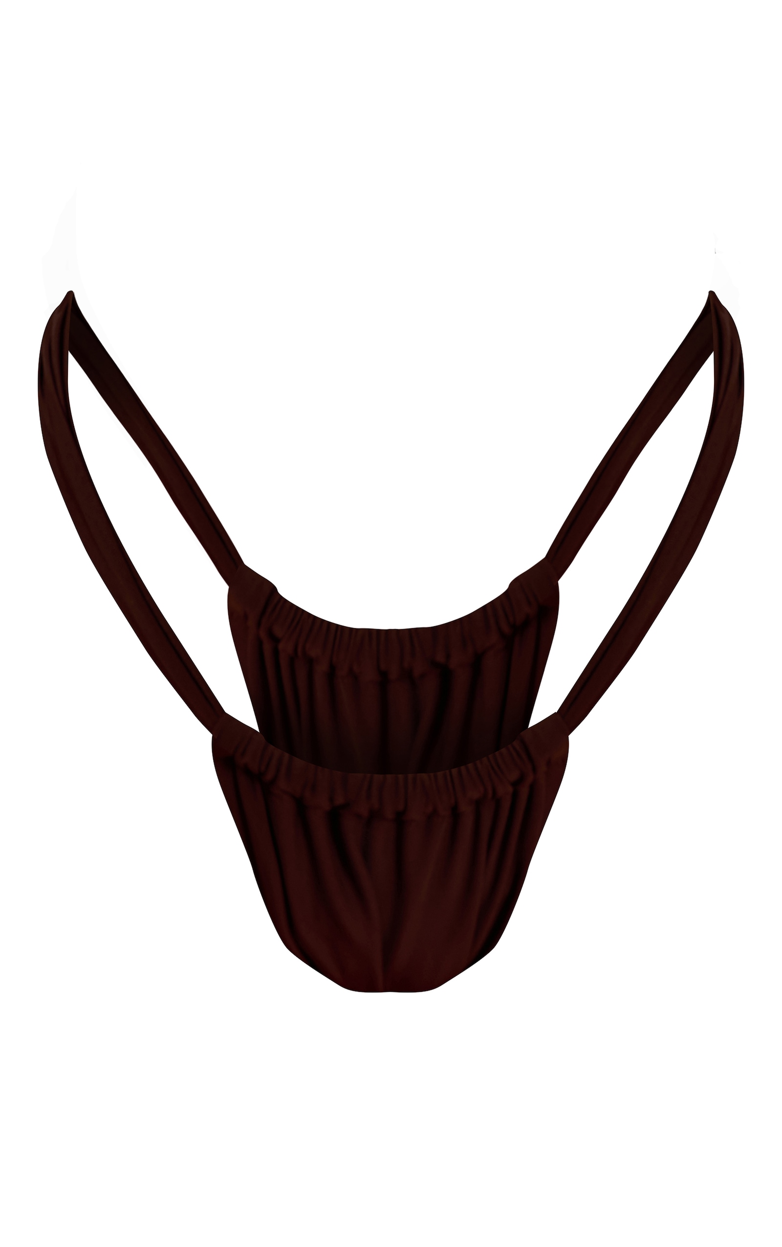 Espresso Thick Strap Ruched Bikini Bottoms | Swimwear ...