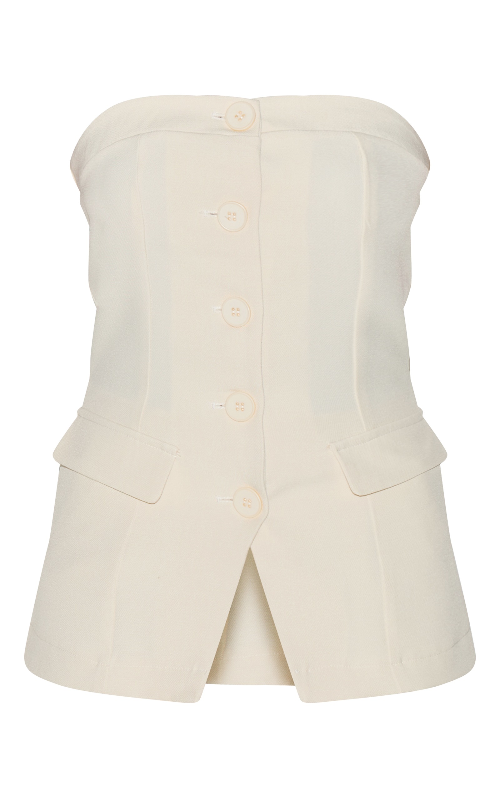 Cream Premium Tailored Woven Top | Co-ords | PLT IRE