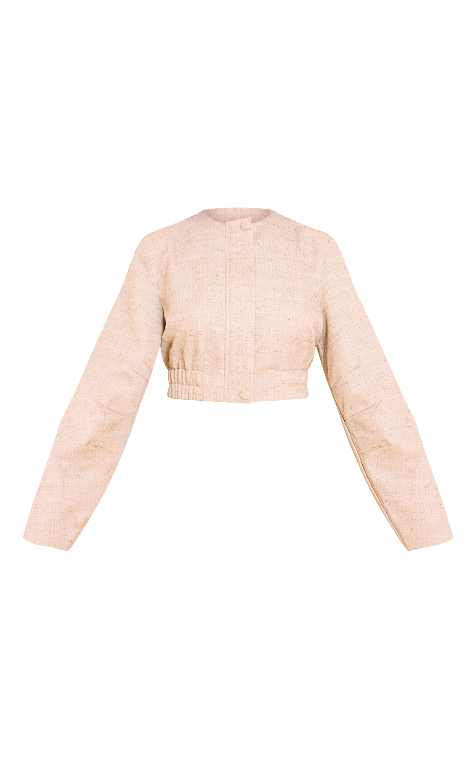 Shape Stone Linen Cropped Jacket | Shape | PLT