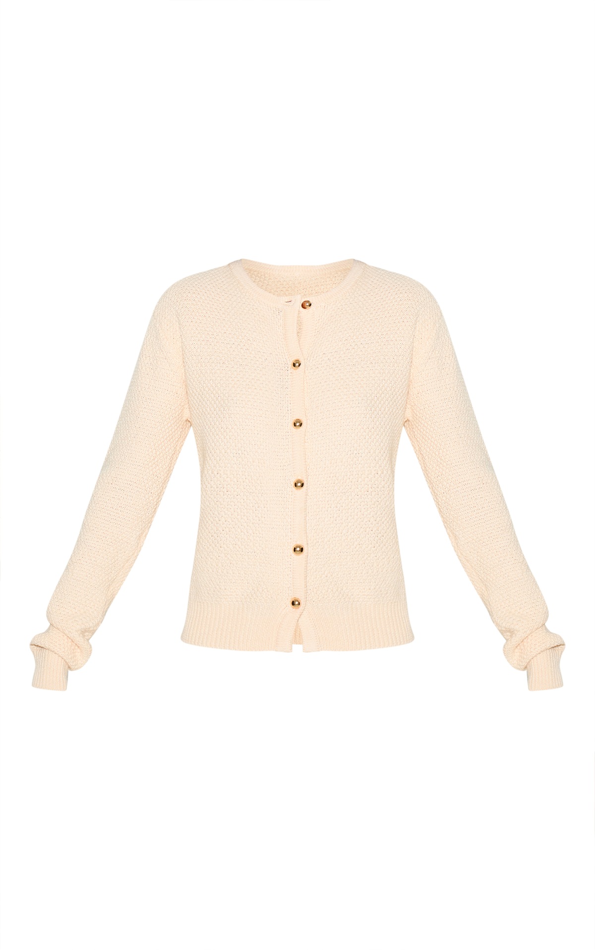 Cream Knitted Cardigan | Knitwear | PrettyLittleThing USA