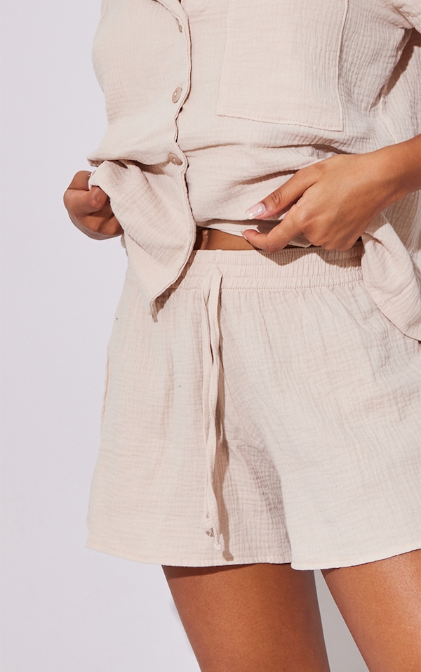 Mocha Textured Pj Short | Lingerie & Nightwear | PLT