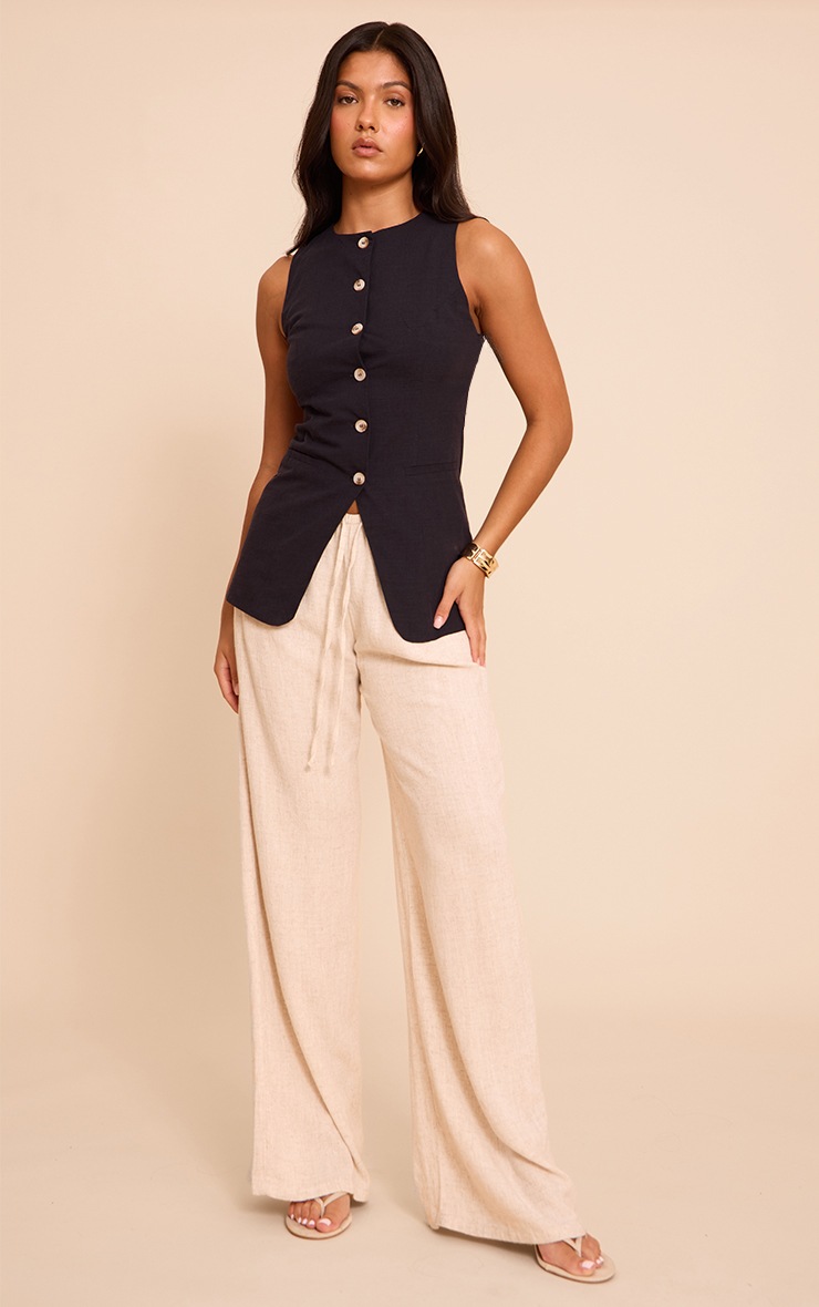 Navy Button Up Vest | Outerwear | PLT USA