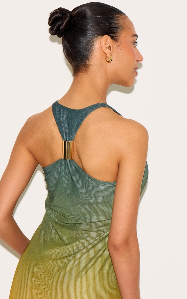 Petite Multi Ombre Lined Mesh Trim Maxi Dress | Petite | PLT USA