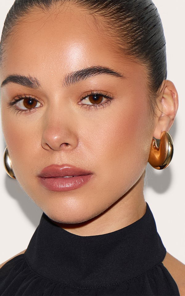 Gold Oversize Chunky Hoop Statement Earrings | Accessories | PLT