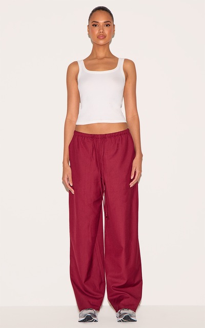 Low Rise Trousers | PrettyLittleThing