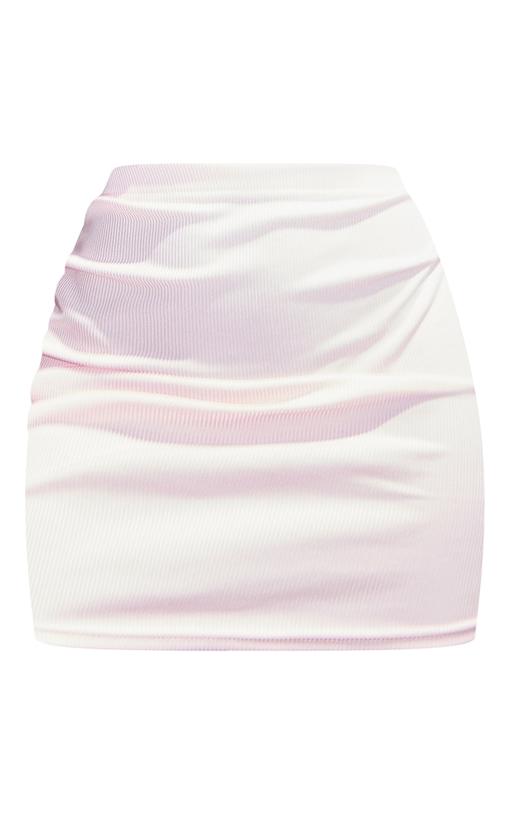 Shape Baby Pink Rib Bodycon Skirt | Curve | PrettyLittleThing