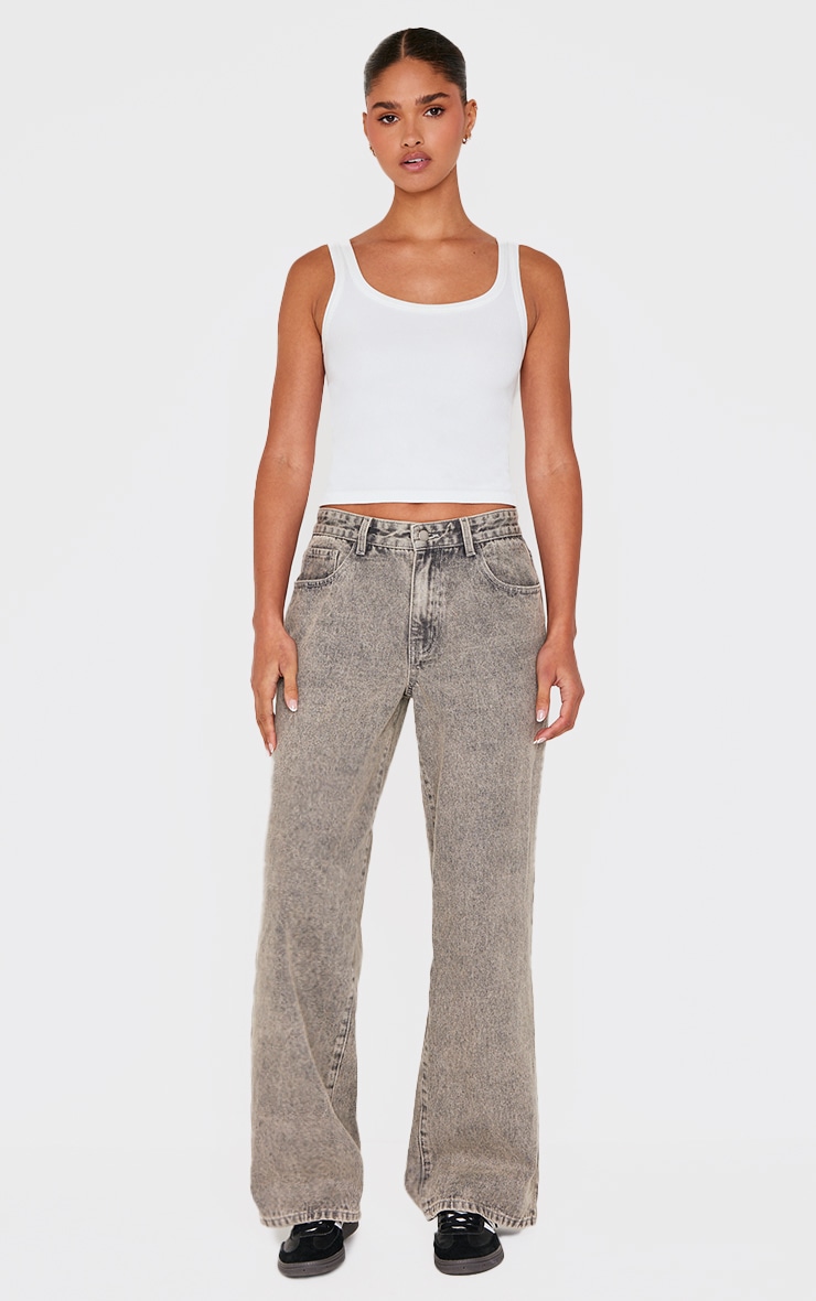 Light Grey Slouchy Style Jeans | Denim | PrettyLittleThing USA