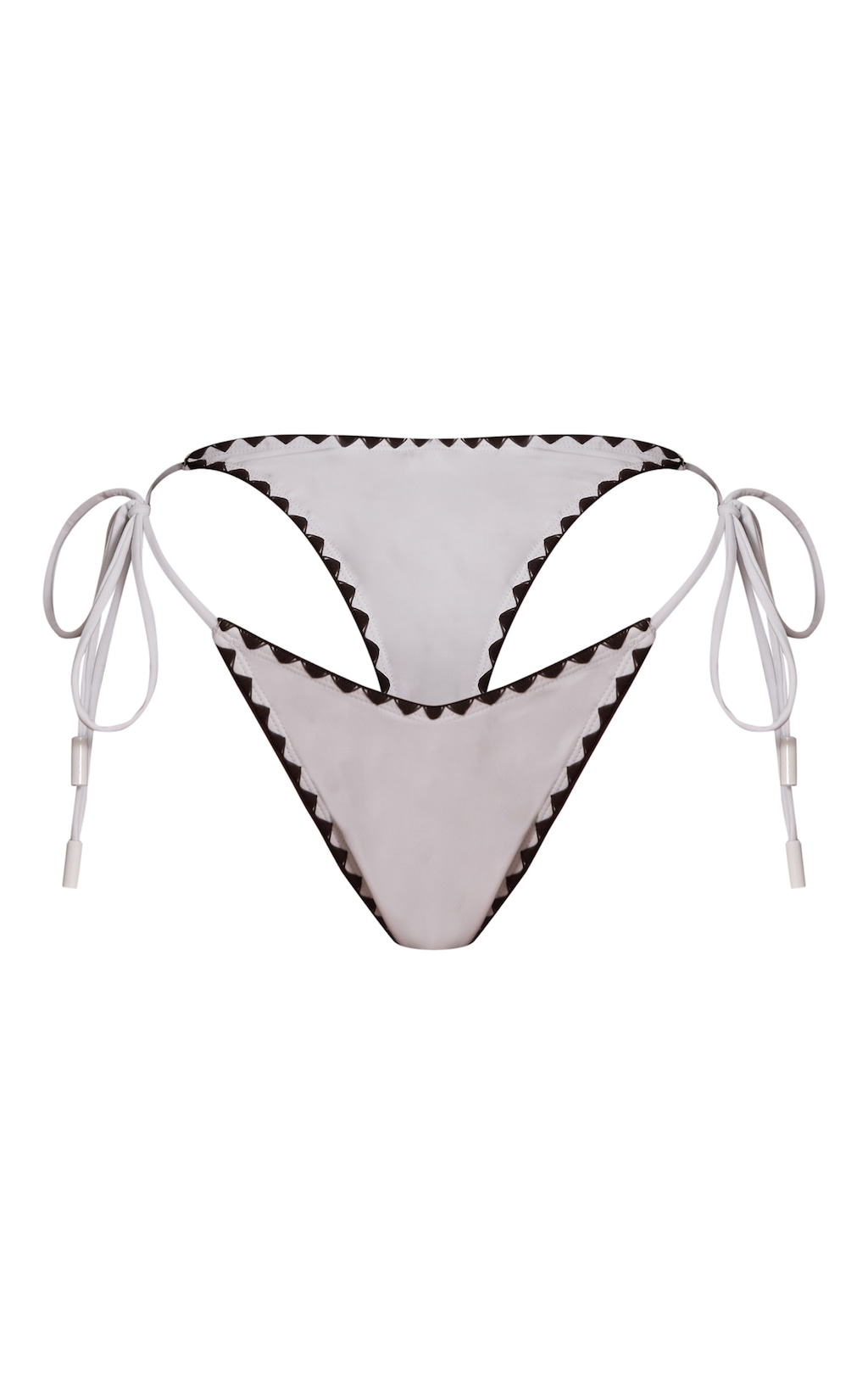 White Whip Stitch Tie Side Bikini Bottoms | Swimwear ...